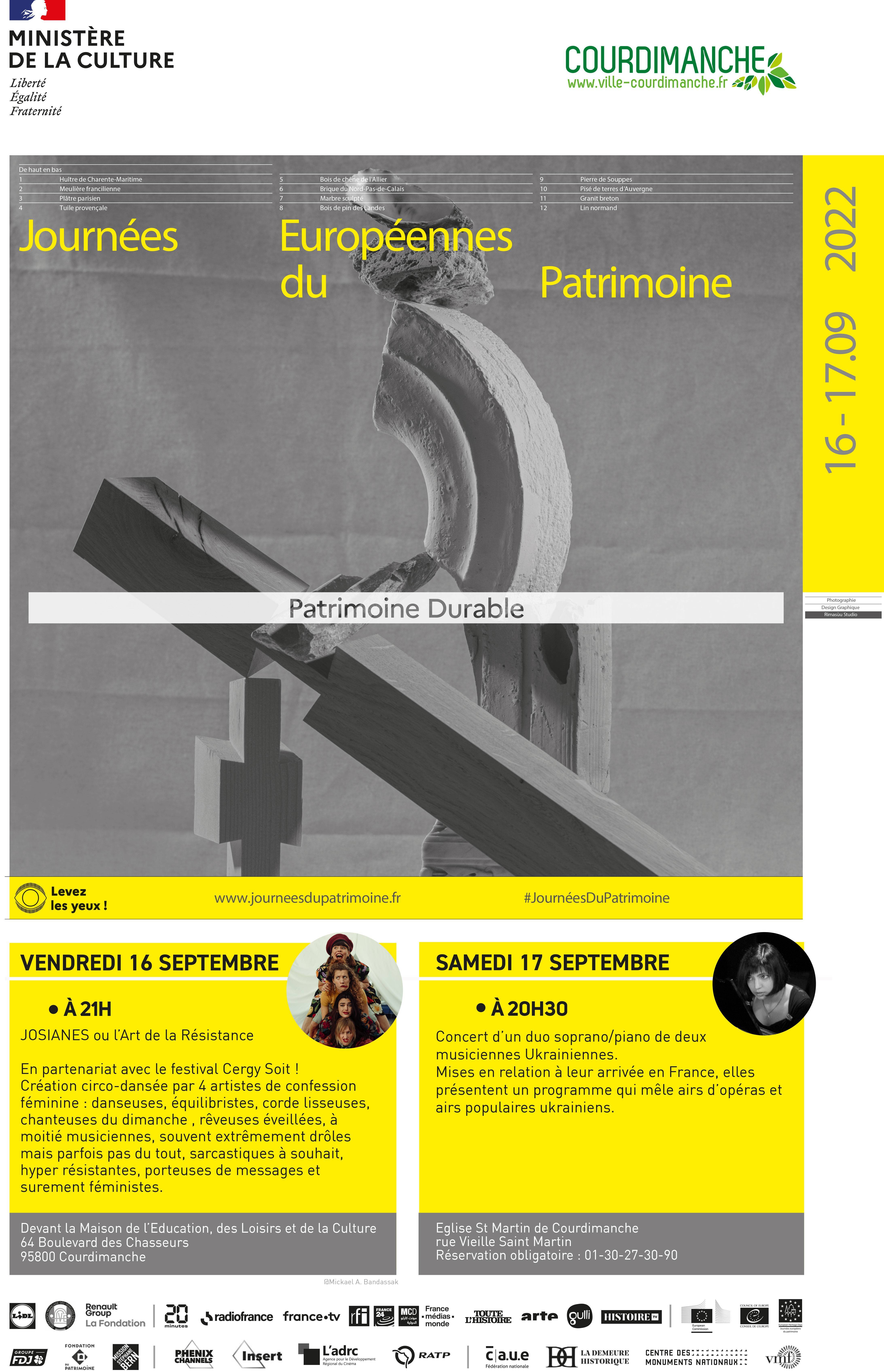 Journées européennes du patrimoine | Ville de Courdimanche